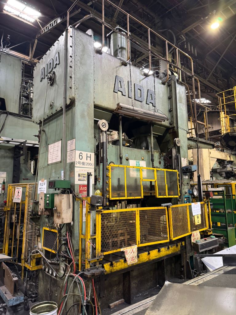 USED 200T H-FRAME MECHANICAL PRESSES, AIDA, PDW-20 , 1979 (AS is where ...